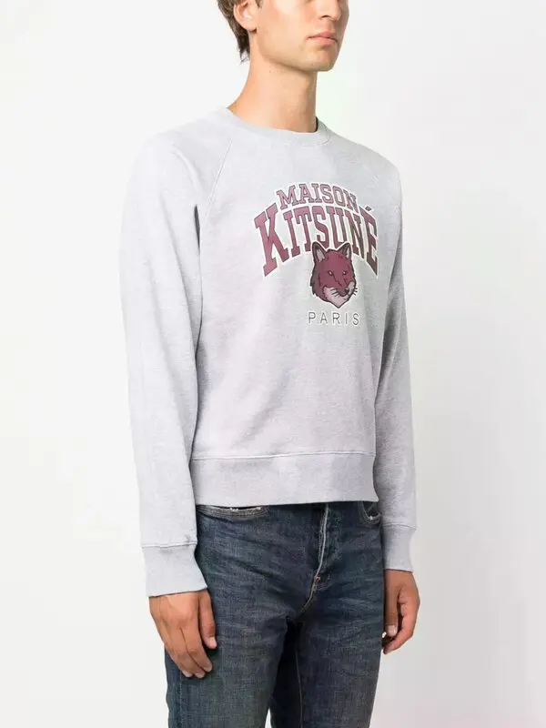 Maison Kitsuné Logo-print Cotton Sweatshirt