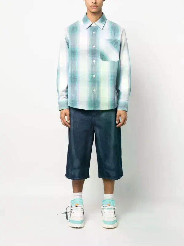 Off-White Body Scan Denim Shorts