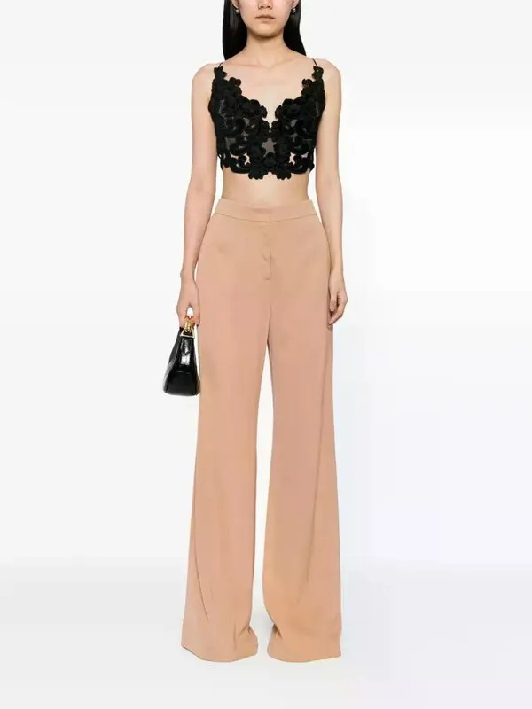 Elie Saab Cady Wide-leg Trousers