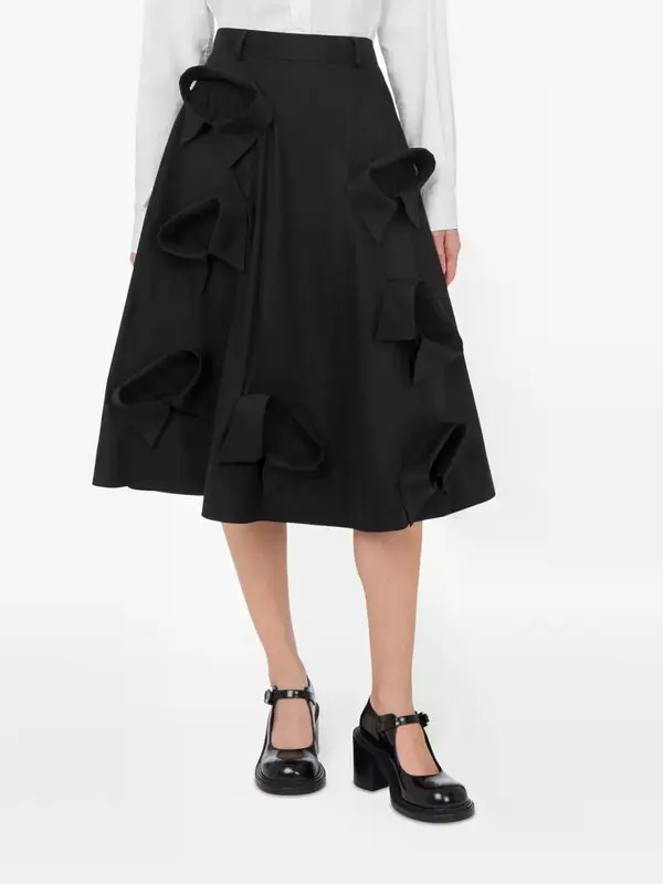 Moschino A-line Midi Skirt With Collar Appliqu