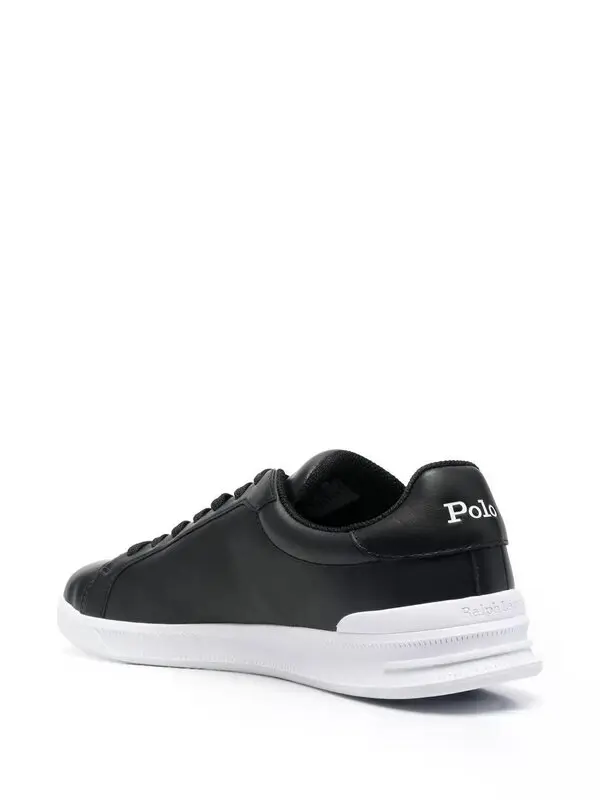 Polo Ralph Lauren Embroidered-pony Low-top Sneakers - Black