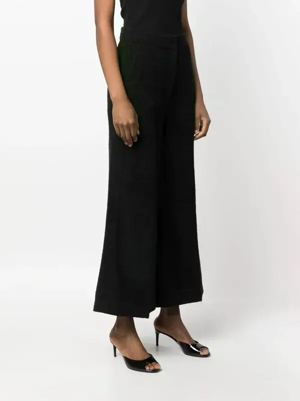 Moschino Virgin Wool Blend Wide-leg Trousers