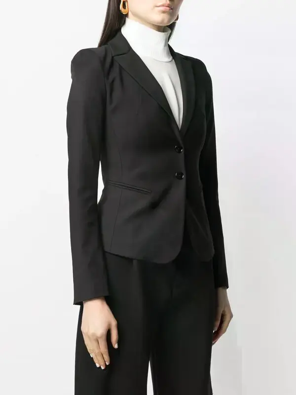 Patrizia Pepe Fitted Blazer With Notched Lapel