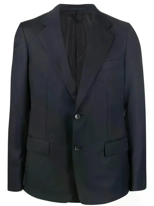 LANVIN Notched-lapels Single-breasted Blazer - Blue