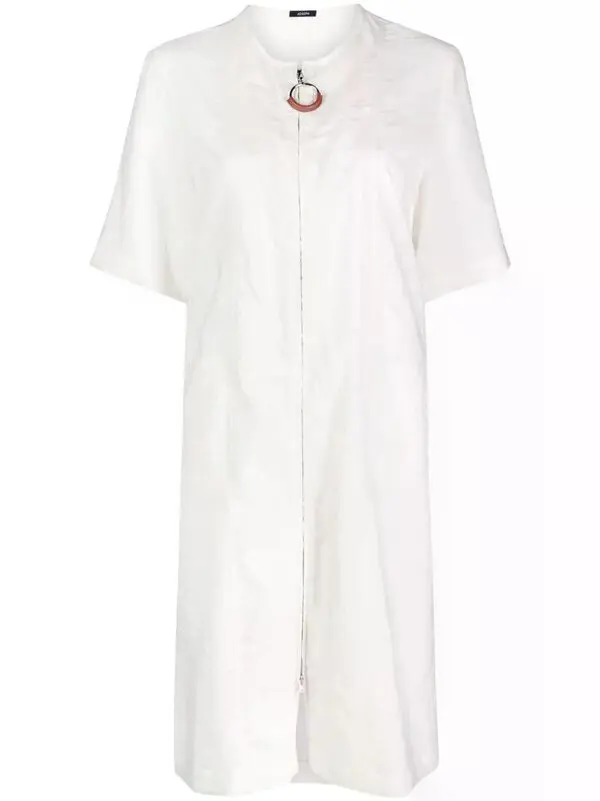 JOSEPH Short Sleeve Zip Fastening Dress