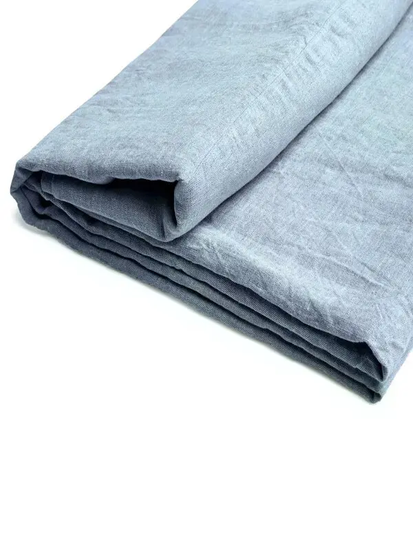 ONCE MILANO Rectangular Linen Tablecloth - Blue