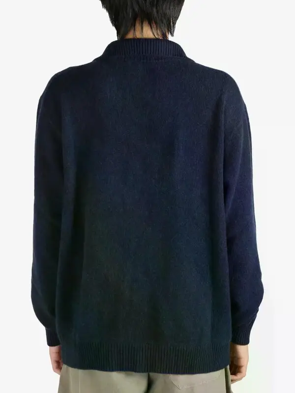 THE ELDER STATESMAN Cashmere Half-zip Sweater