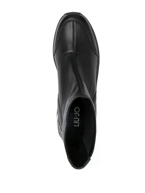 Liu Jo Leather Ankle-length Wedge Sneakers