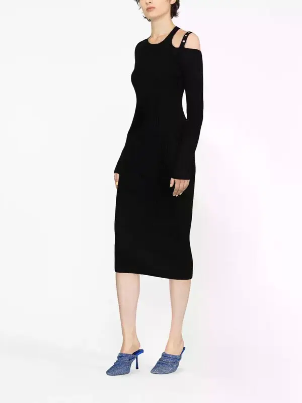 Blumarine Eyelet-embellished Cut-out Dress