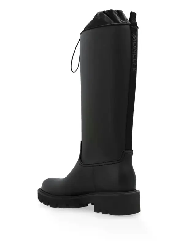 Moncler Knee-high Drawstring Boots - Black