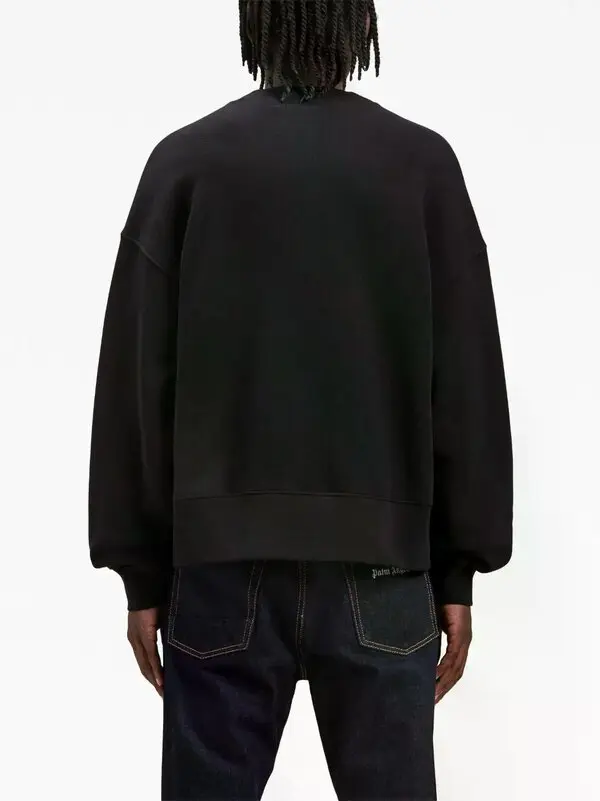 Palm Angels All Roads Slogan-print Cotton Sweatshirt