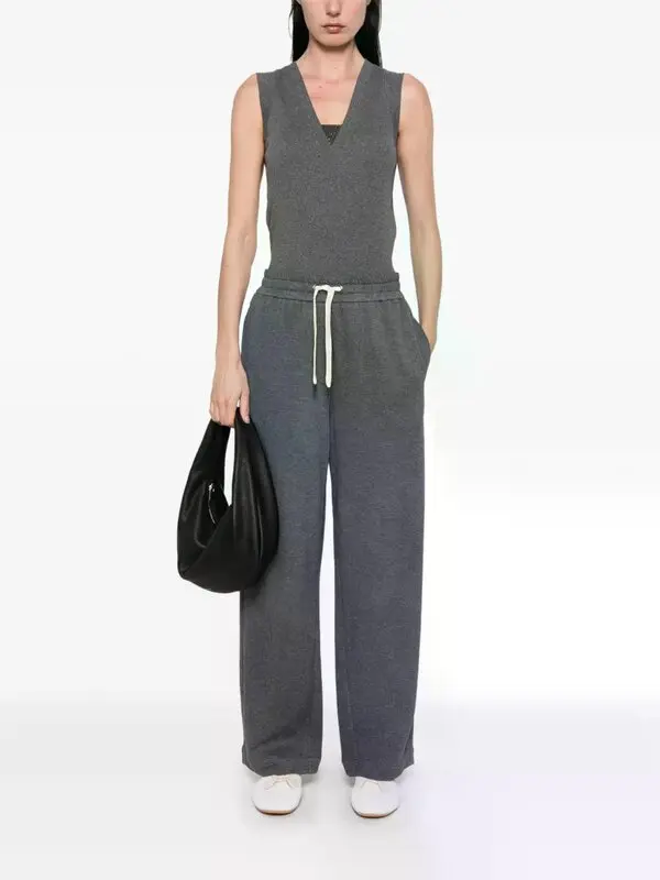 Brunello Cucinelli Charcoal Drawstring Track Pants