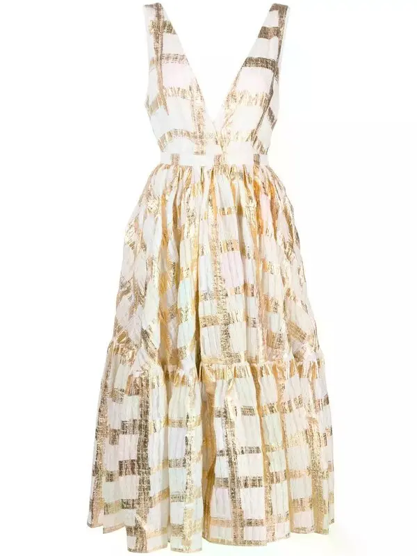 Rochas Flared Midi Dress