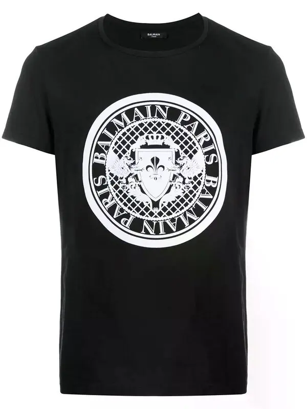Balmain Flocked Coin T-shirt