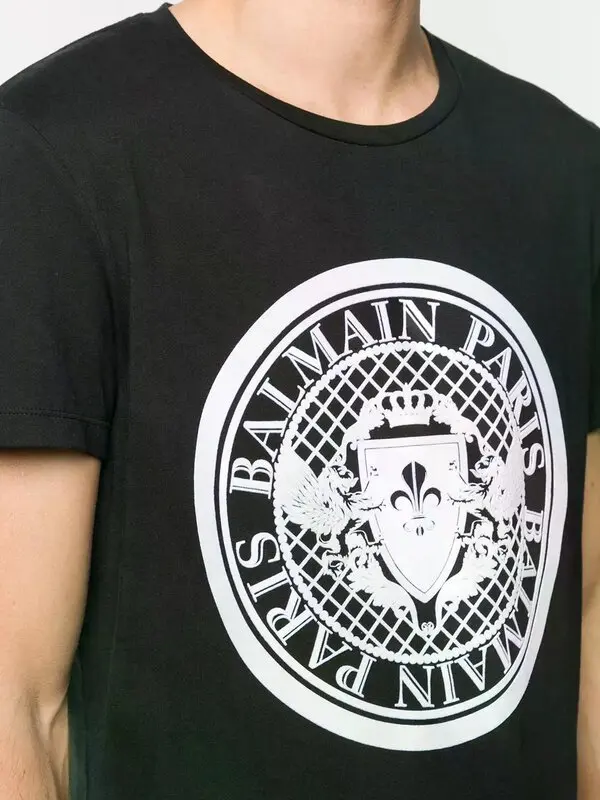 Balmain Flocked Coin T-shirt