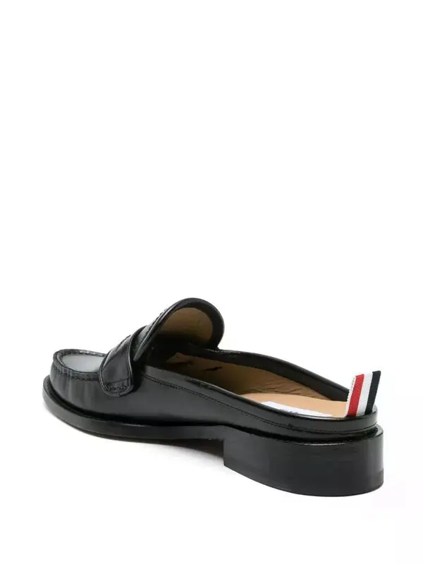 Thom Browne Calf Leather Penny Loafer Mules