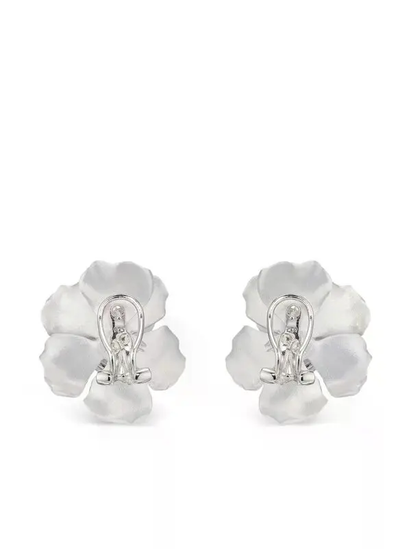 ANABELA CHAN 18kt Gold Snowflower Rose Stud Earrings