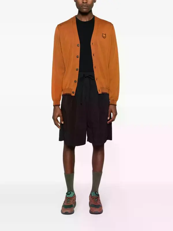 Maison Kitsuné Logo Patch Cotton Cardigan