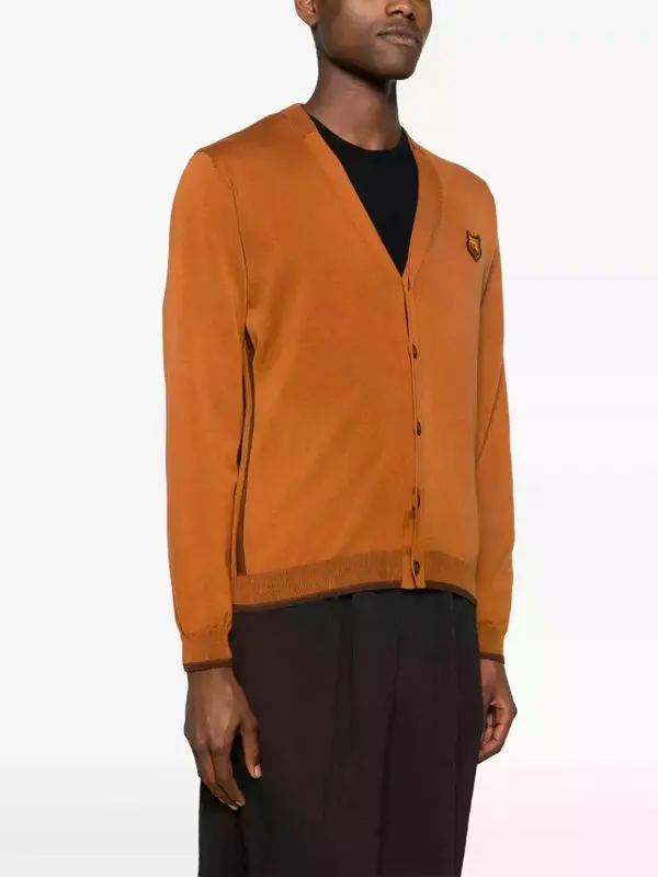 Maison Kitsuné Logo Patch Cotton Cardigan