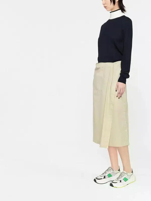 JIL SANDER Contrast-neck Long-sleeved Jumper
