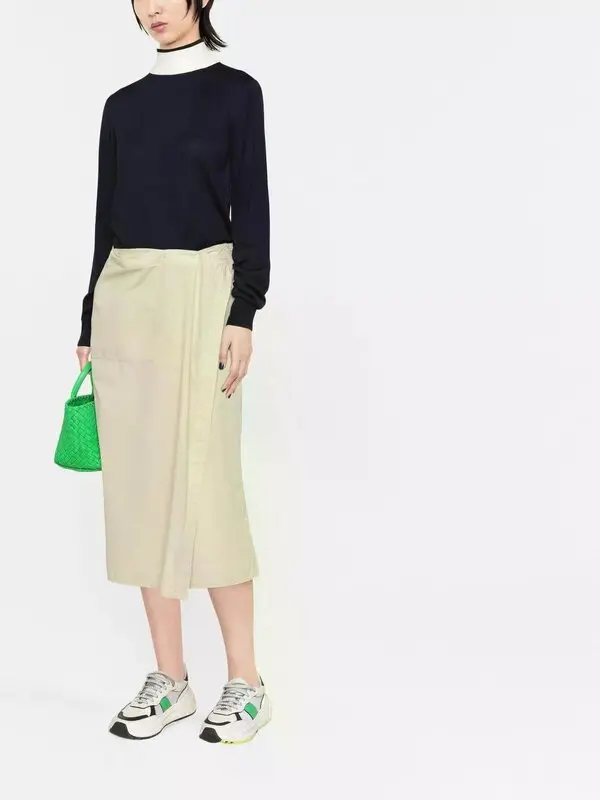 JIL SANDER Contrast-neck Long-sleeved Jumper