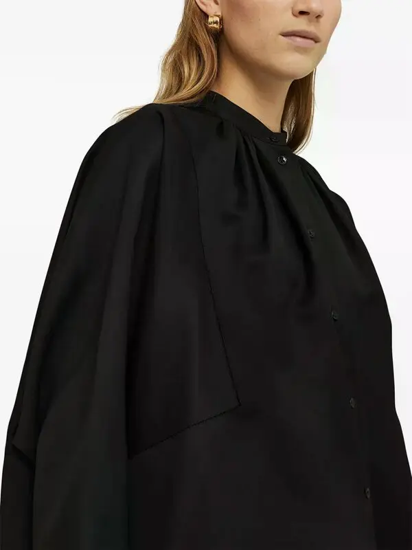 JIL SANDER Panelled Band Collar Shirt