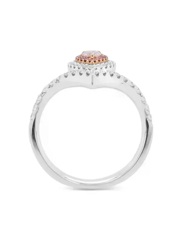HYT JEWELRY 18kt White Gold Pear-cut Diamond Ring