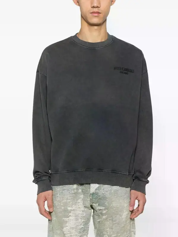 Just Cavalli Heart-print Cotton Sweatshirt