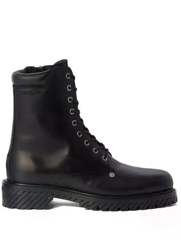Off-White Diag-sole Lace-up Combat Boots