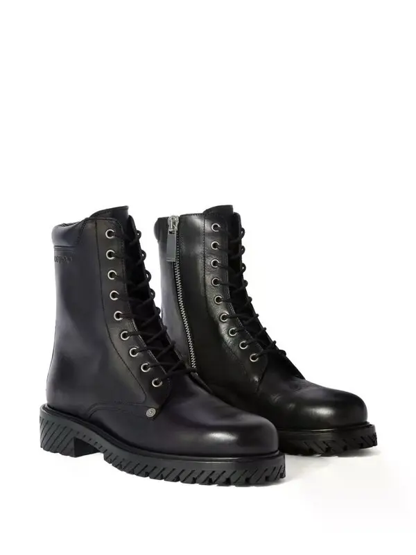Off-White Diag-sole Lace-up Combat Boots