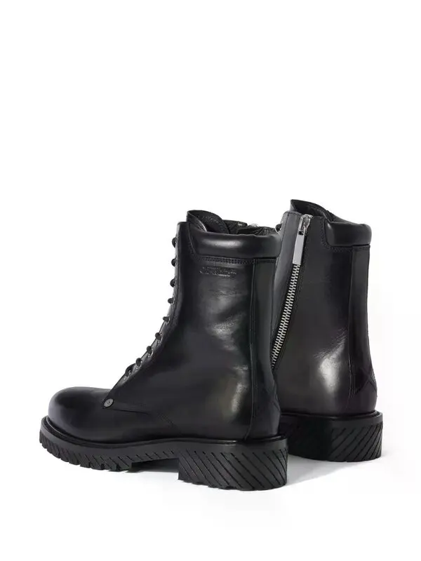 Off-White Diag-sole Lace-up Combat Boots
