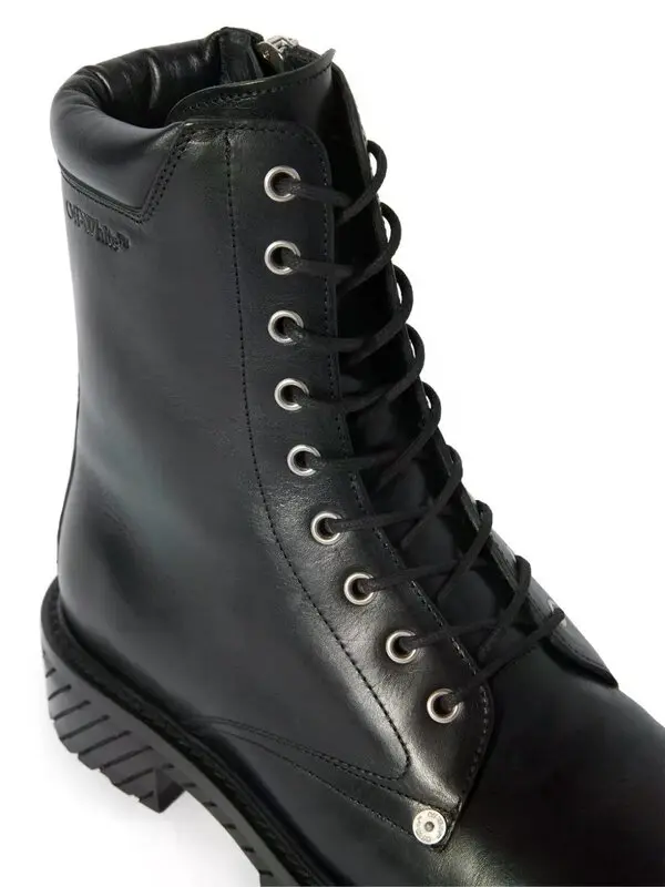 Off-White Diag-sole Lace-up Combat Boots