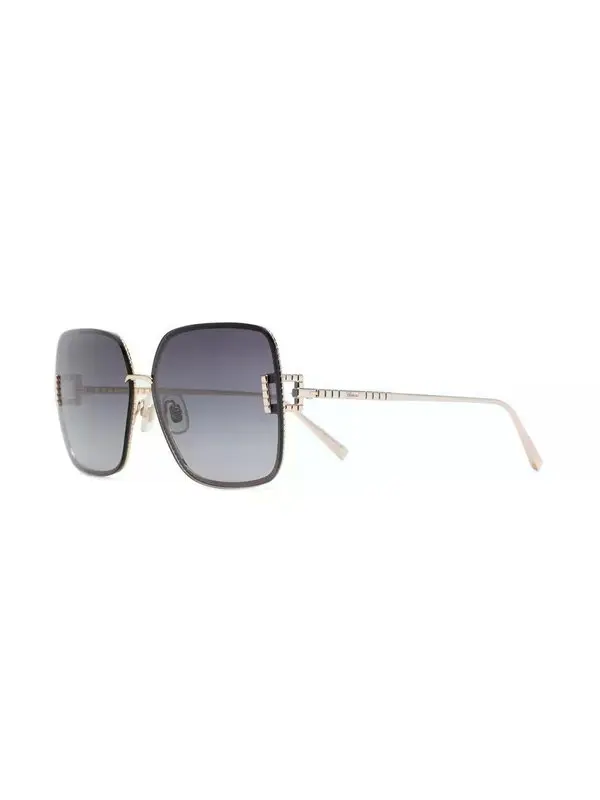 Chopard Square-frame Tinted Sunglasses