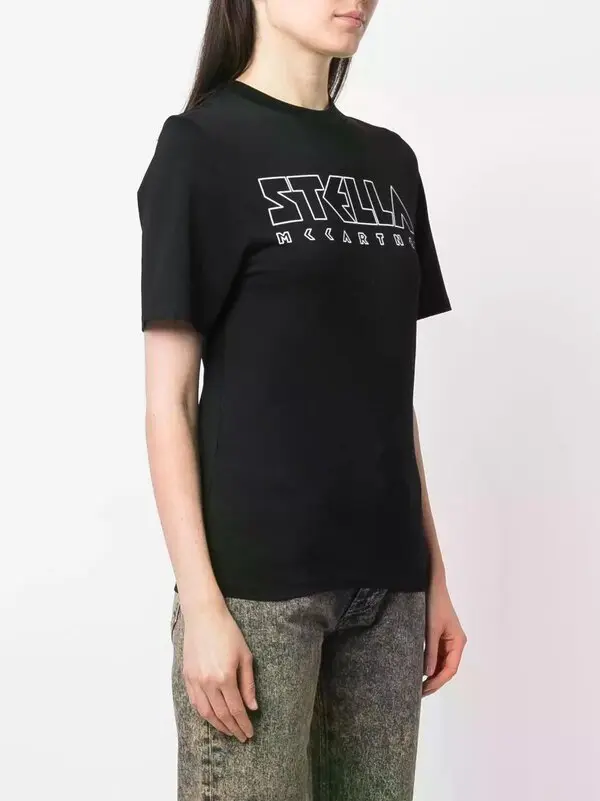 Stella McCartney Fantasia Logo-print T-shirt - Black