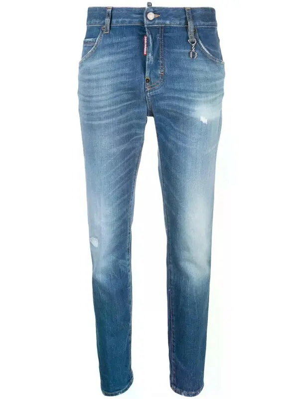 Dsquared2 Logo-plaque Tapered Jeans
