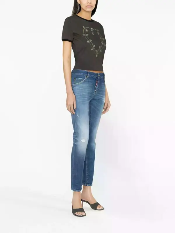 Dsquared2 Logo-plaque Tapered Jeans