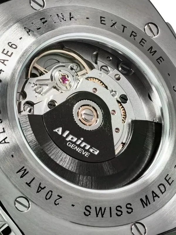 ALPINA Automatic Stainless Steel Watch With Rubber Strap