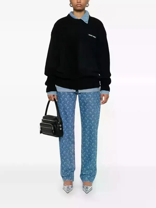 MARINE SERRE Crew Neck Sweater