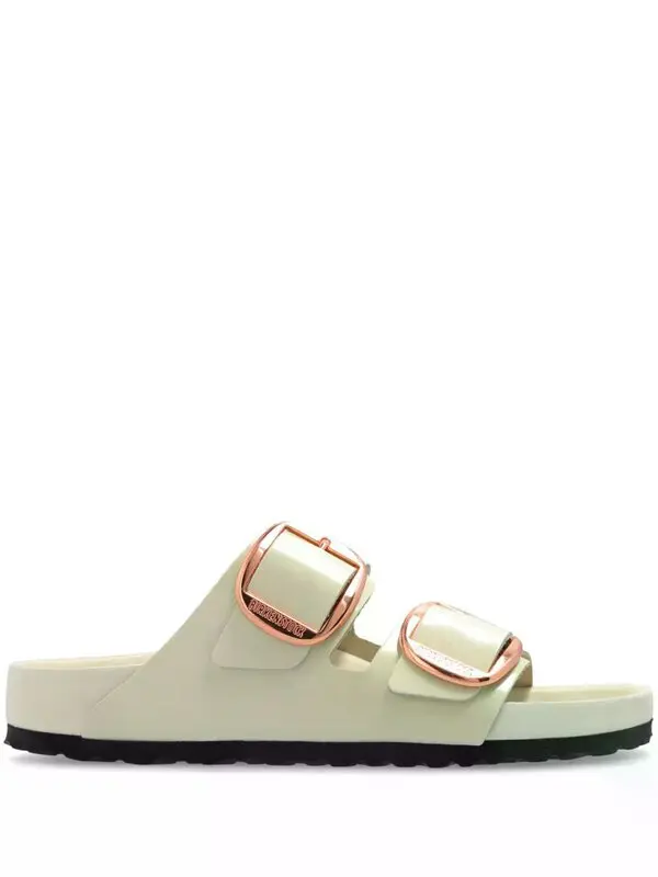BIRKENSTOCK Arizona Suede Sandals With Buckle Detail - Neutrals