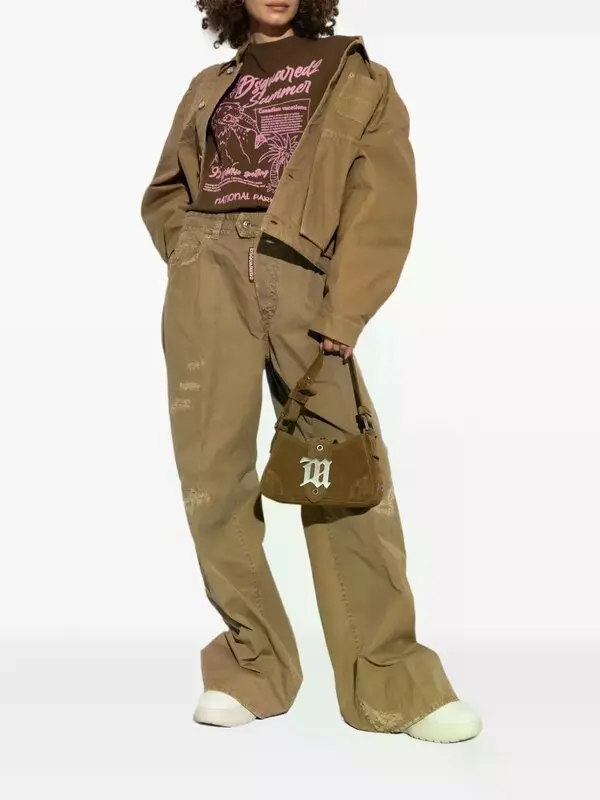 Dsquared2 Cotton Jacket With Button Fastening
