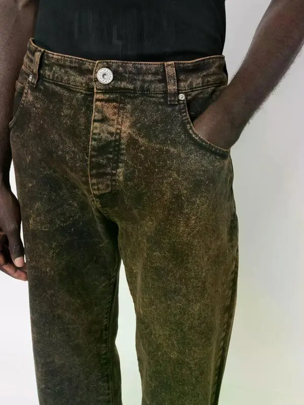 Balmain Distressed Effect Denim Jeans