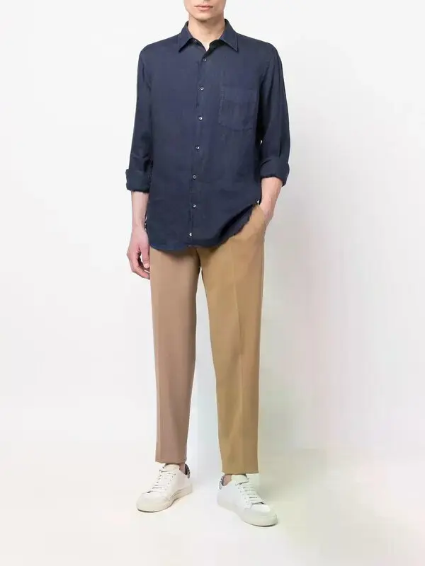 Aspesi Pointed-collar Long-sleeved Shirt