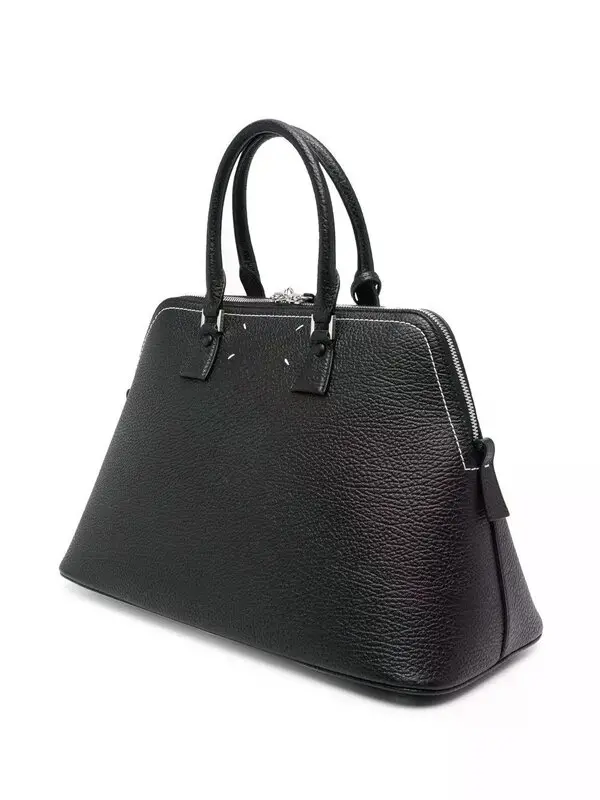 MAISON MARGIELA Multi-pocket Leather Tote Bag - Black