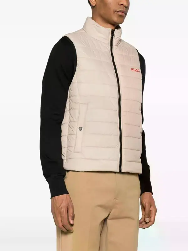 Hugo Logo-print Quilted Gilet