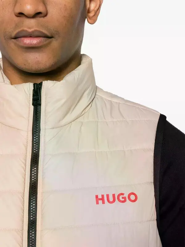 Hugo Logo-print Quilted Gilet