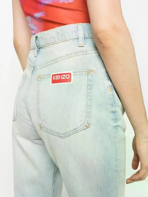 Kenzo High-waisted Straight-leg Jeans