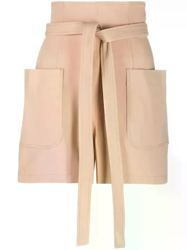 Philosophy Di Lorenzo Serafini High-waisted Belted Shorts - Pink