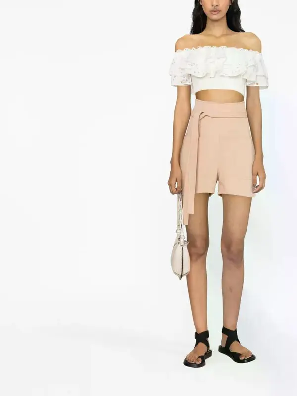 Philosophy Di Lorenzo Serafini High-waisted Belted Shorts