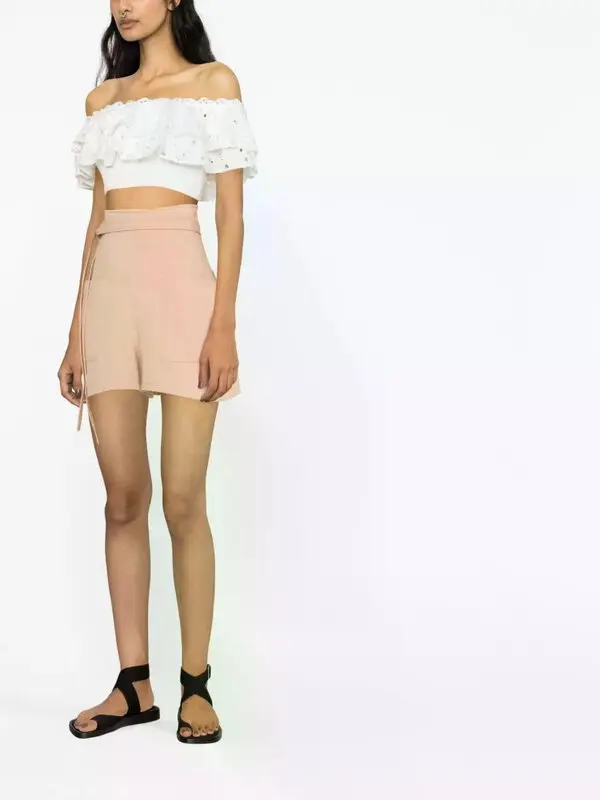 Philosophy Di Lorenzo Serafini High-waisted Belted Shorts