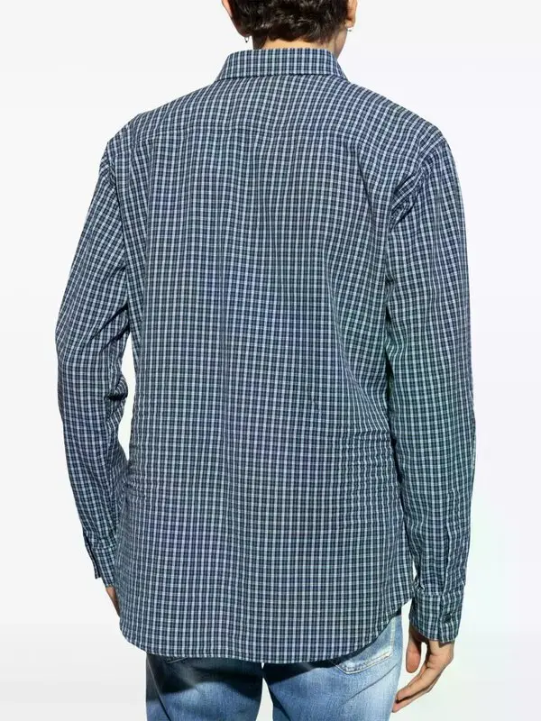 Dsquared2 Logo-patch Plaid Cotton Shirt